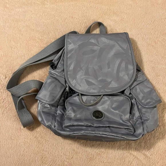 Kipling | Bags | Kipling Metallic Violet W Floral Motif City Pack Small ...